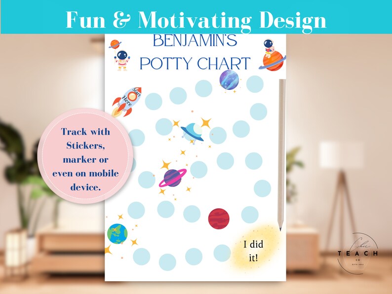 Potty Training Chart Editable Potty Training Chart Printable Montessori ...