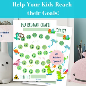 Dinosaur Reward Chart Printable for Kids: Boys or Girls - Etsy