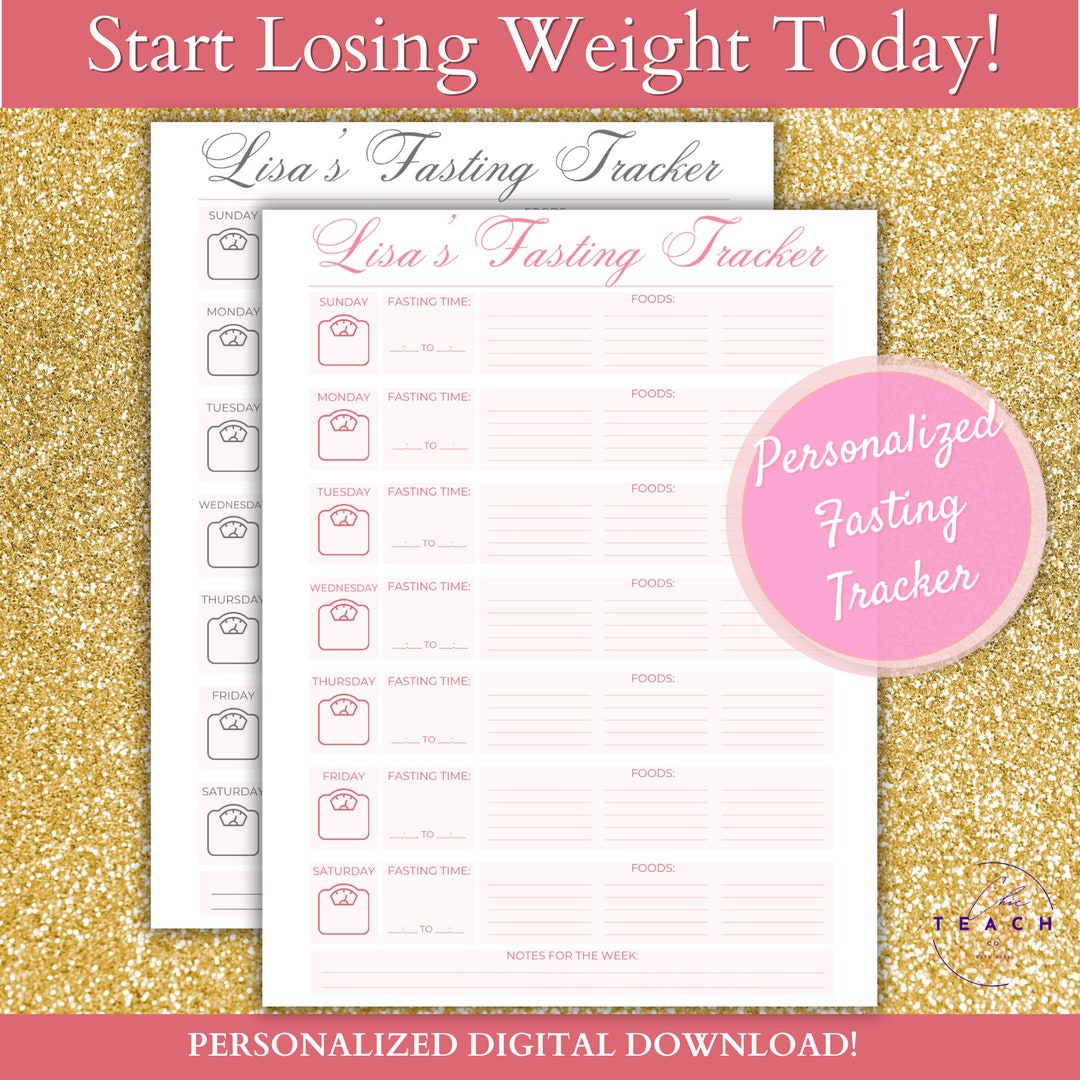 Intermittent Fasting Tracker Personalized Weight Loss Journal IF ...
