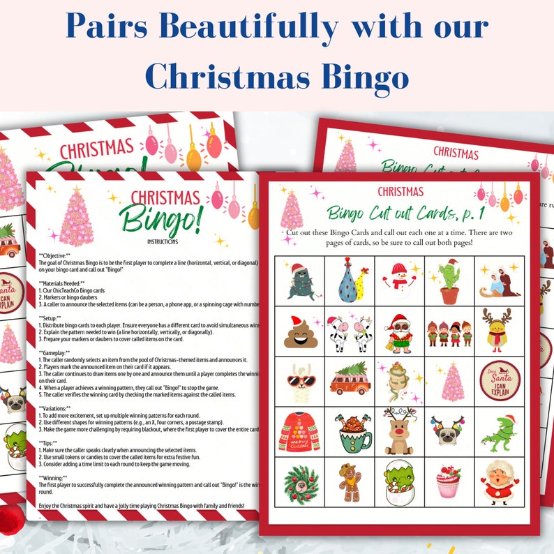 Christmas Word Search Kid Word Game Christmas Activity Kid - Etsy