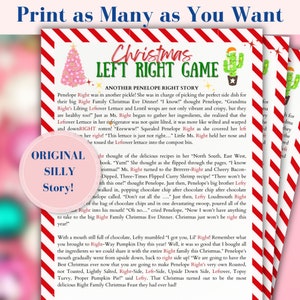 Left Right Game Christmas Activity Kid Pass the Present Group Game ...
