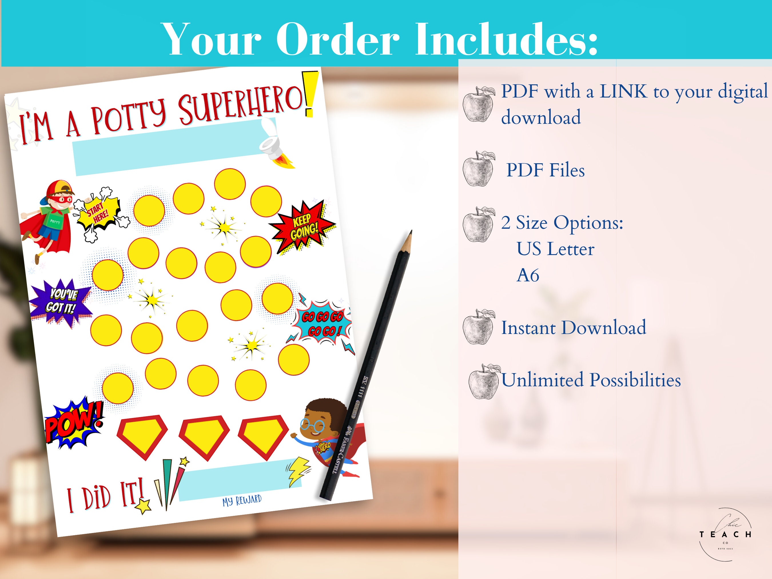 Potty Training Chart Boy Printable Potty Training Chart Superhero Chart ...