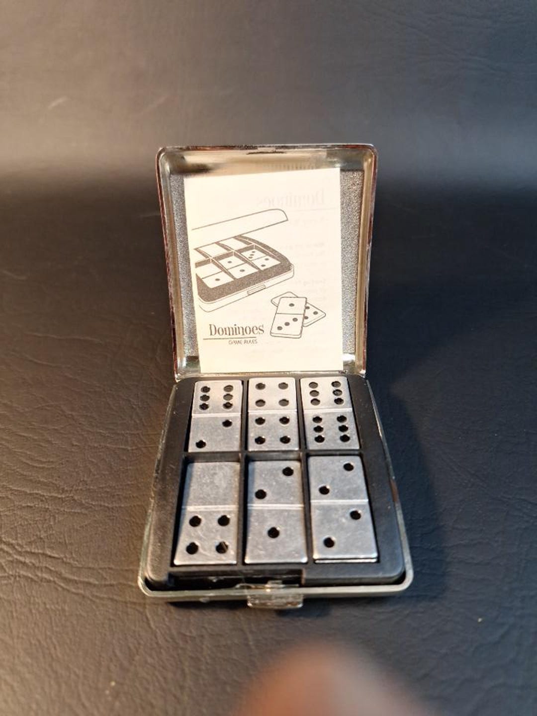 Touchstone Metal Travel Domino Set. 28 Pieces, New - Etsy