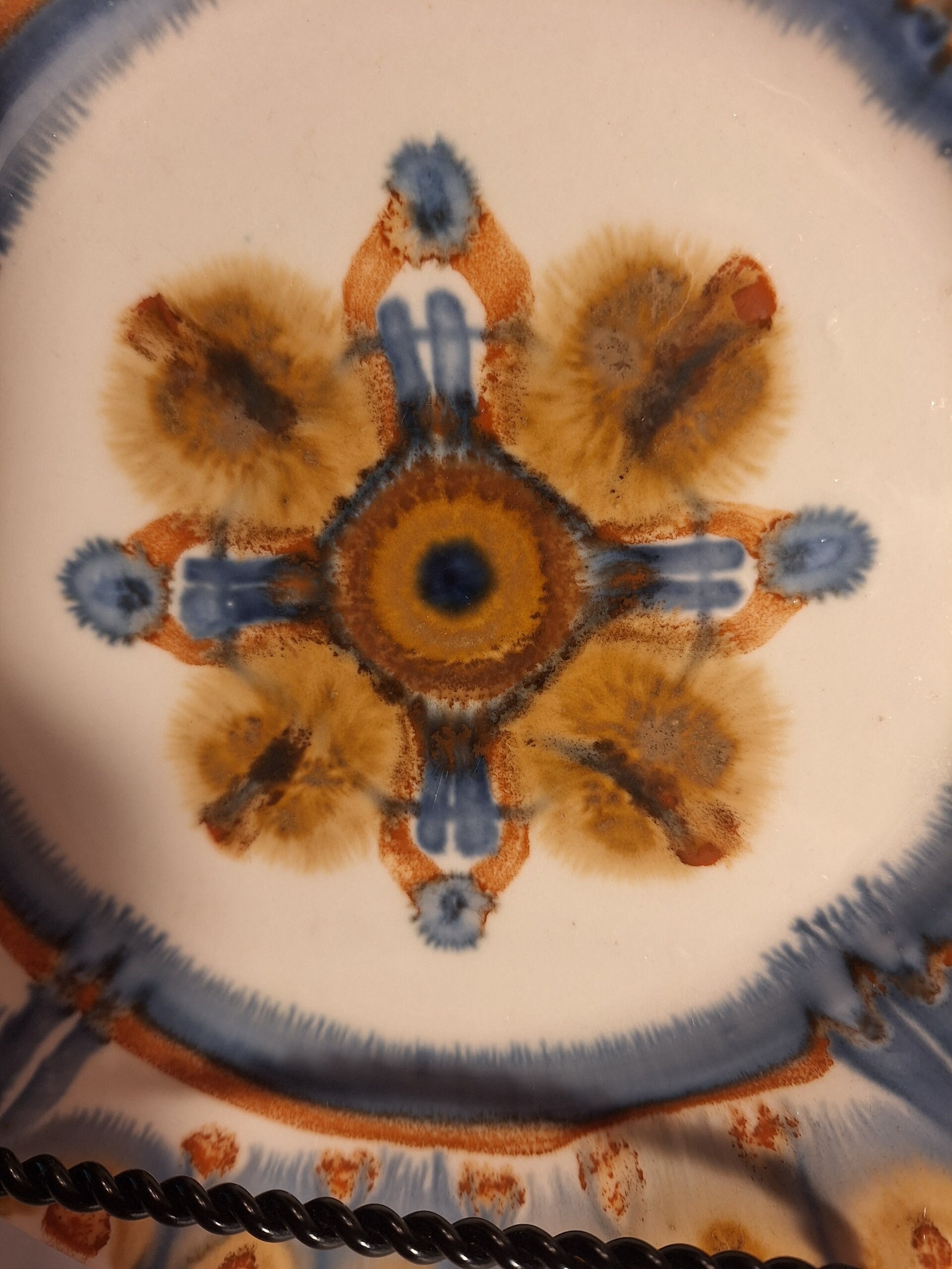 Vintage Acid Painted Plate - Etsy