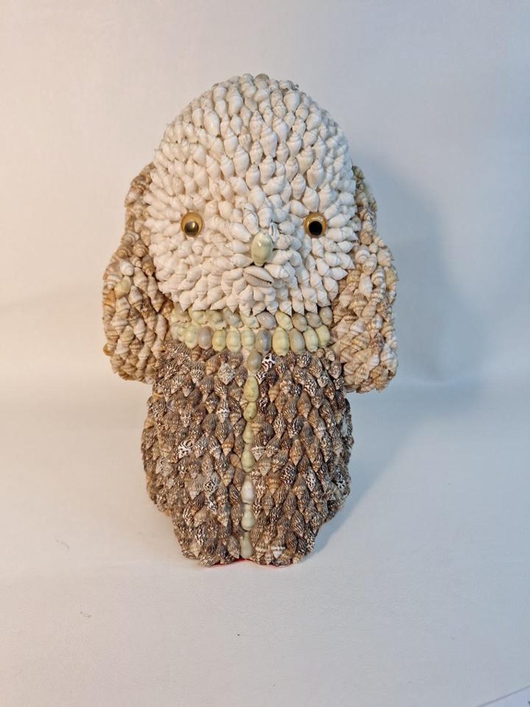 Puppy Sea Shell Figurine Large 10x6. Has a Few Broken/missing Shell ...