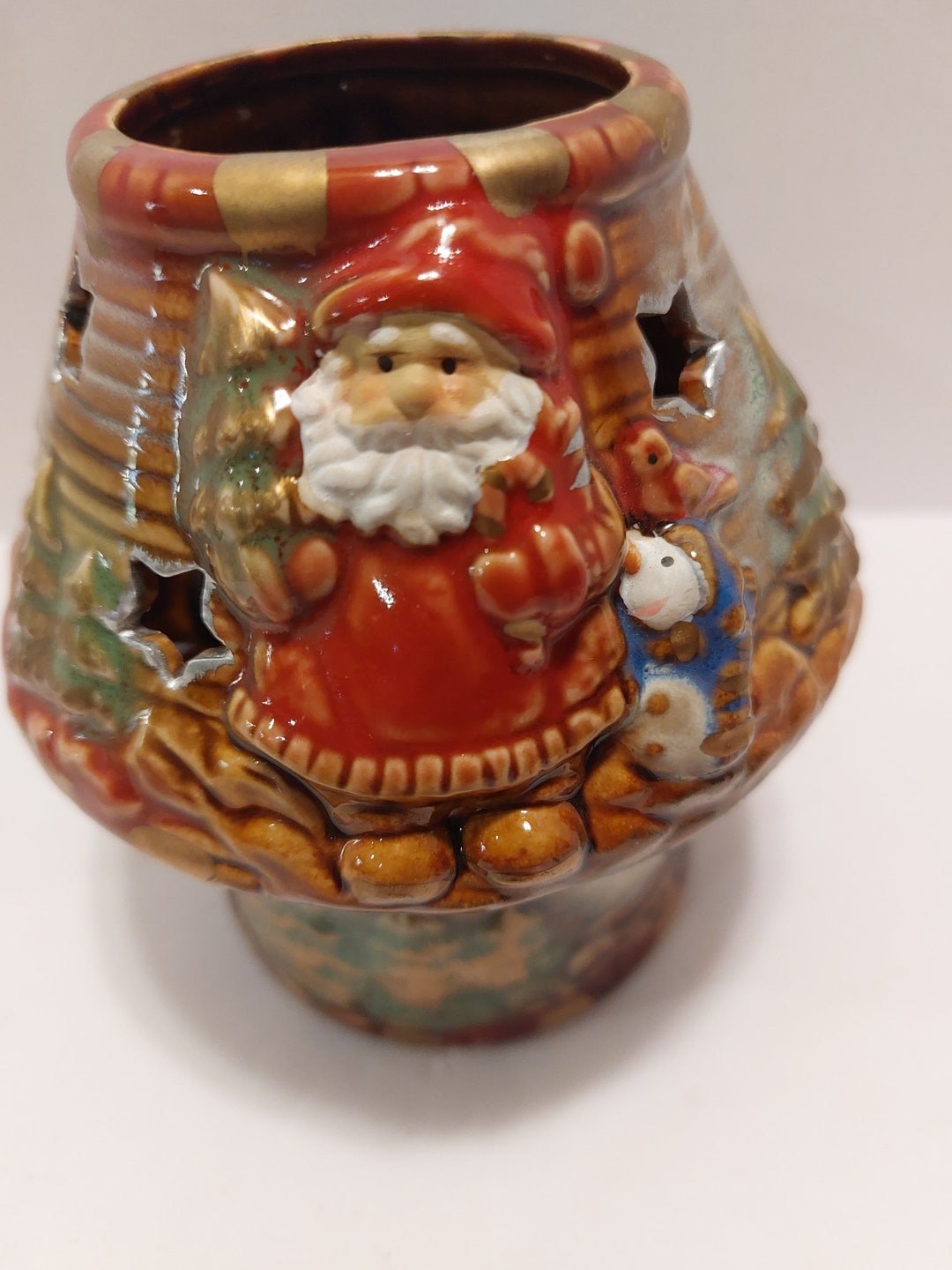 Santa Tea Light From Kirklands - Etsy