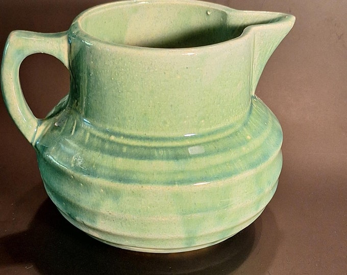 Pitcher, Green, Early Mccoy Stoneware - Etsy