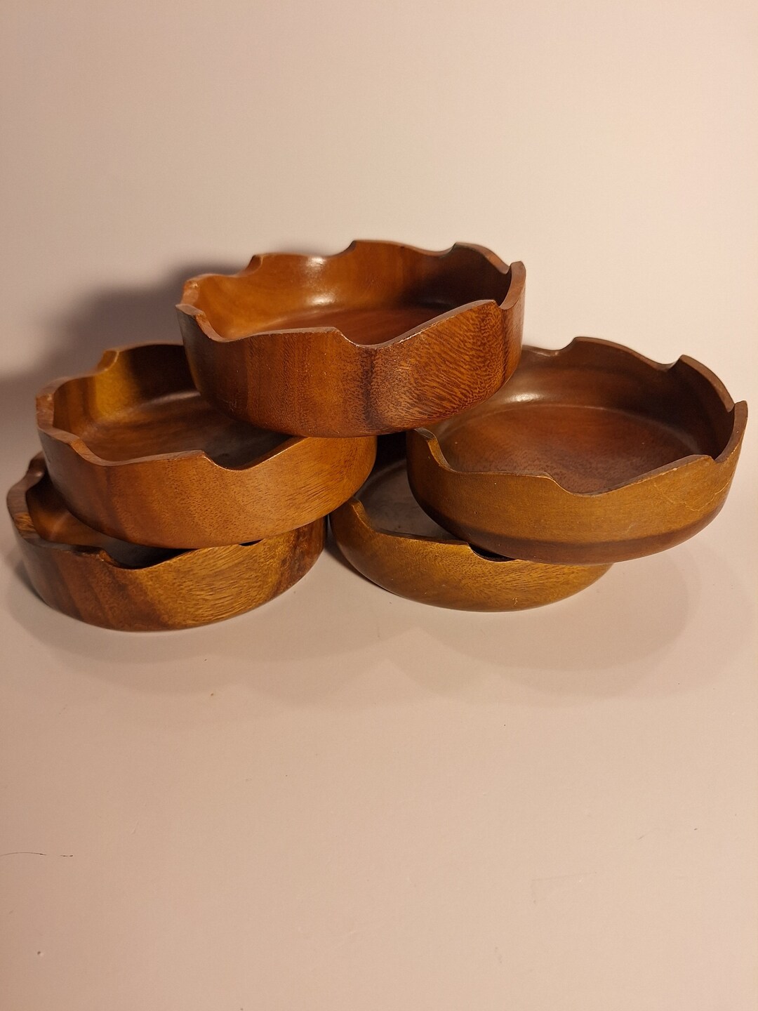 Monkey Pod Bowls, Set of 5 - Etsy