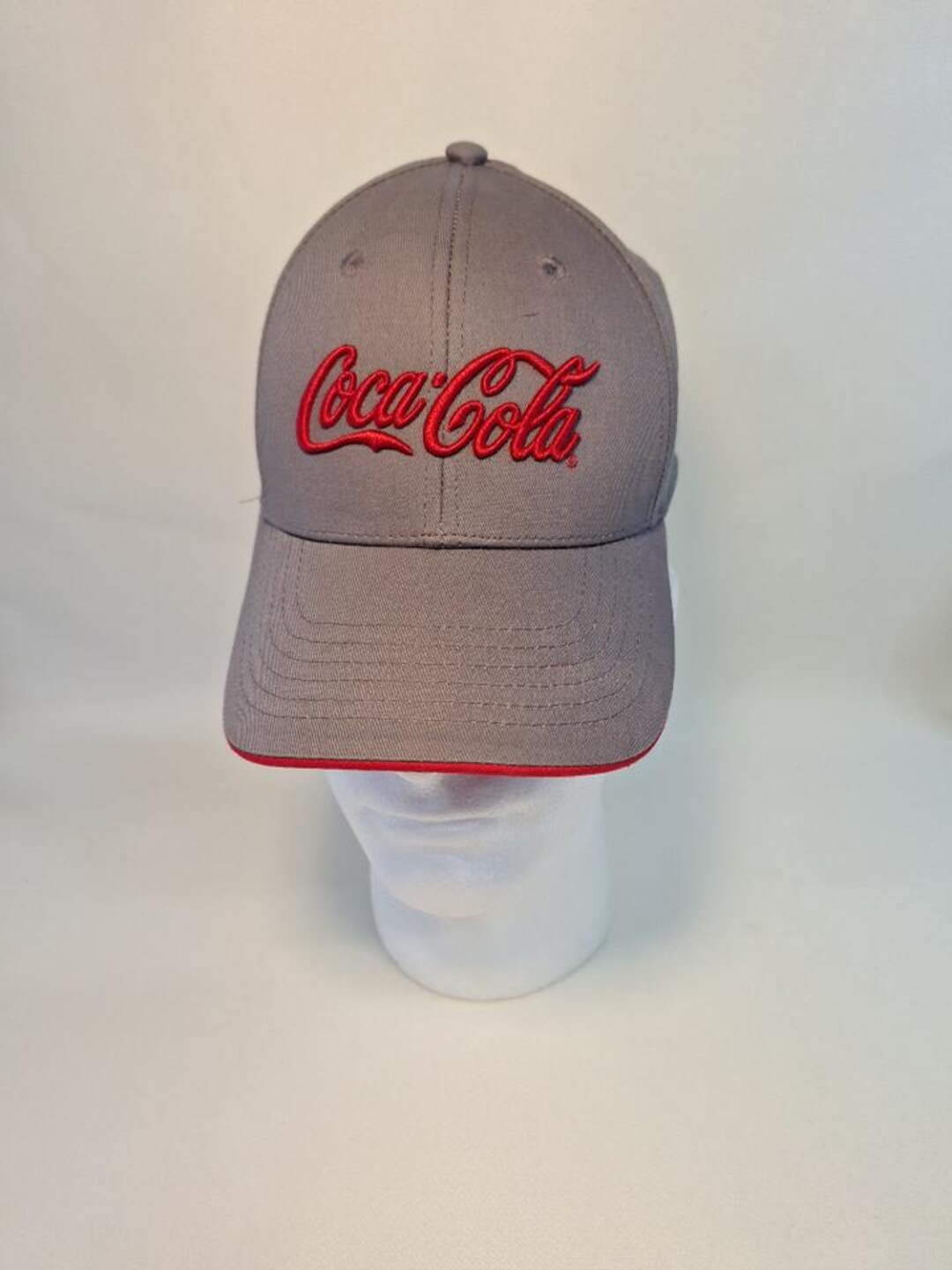 Coca Cola Ball Cap. New W/o Tags. Gray With Red Embroidery. Adjustable ...
