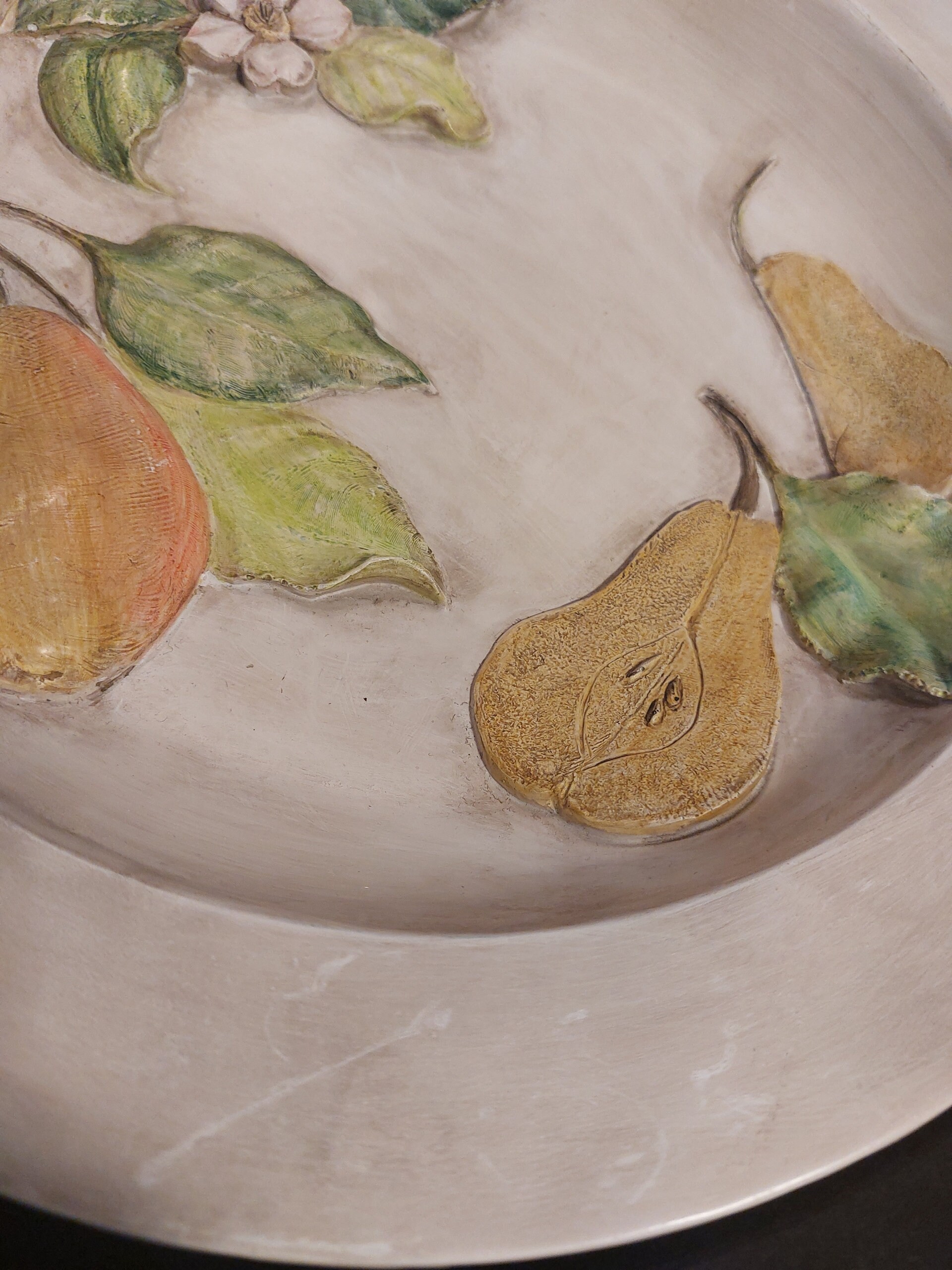 Vintage Hen and Feathers Hand Cast Wall Plaque, Pears poire Tarquin - Etsy