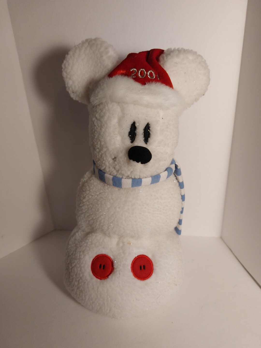 Micky Mouse Plush Snowman, Vintage 2001 - Etsy