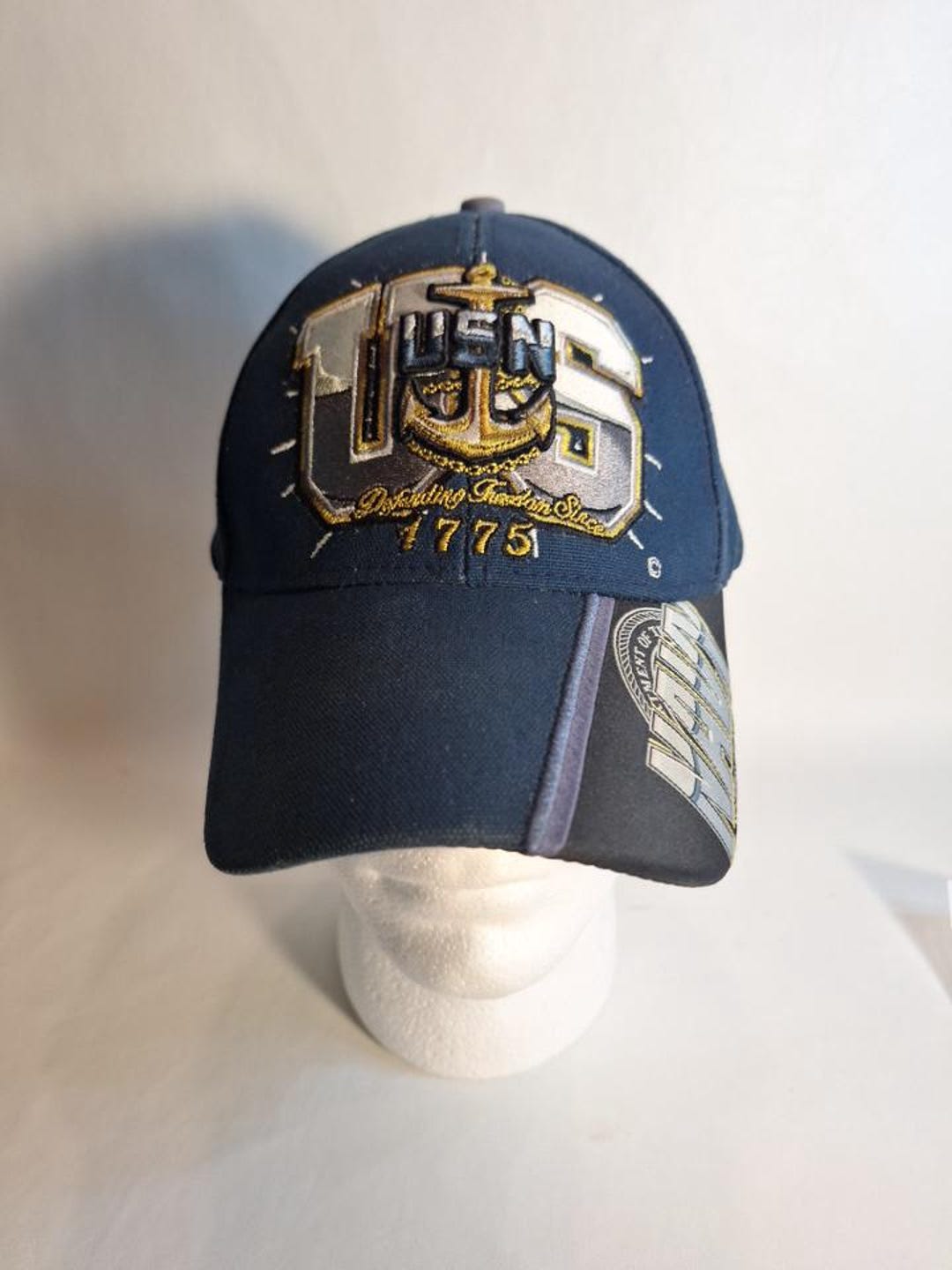 U. S. Navy Baseball Cap. "defending Freedom Since 1775". Adjustable ...