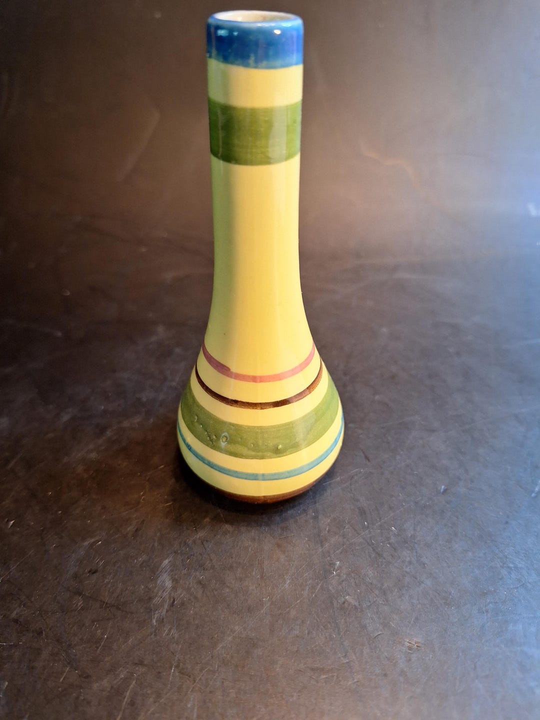 Hand Painted Miniature Bud Vase: Glazed Ceramic, Made in Portugal - Etsy