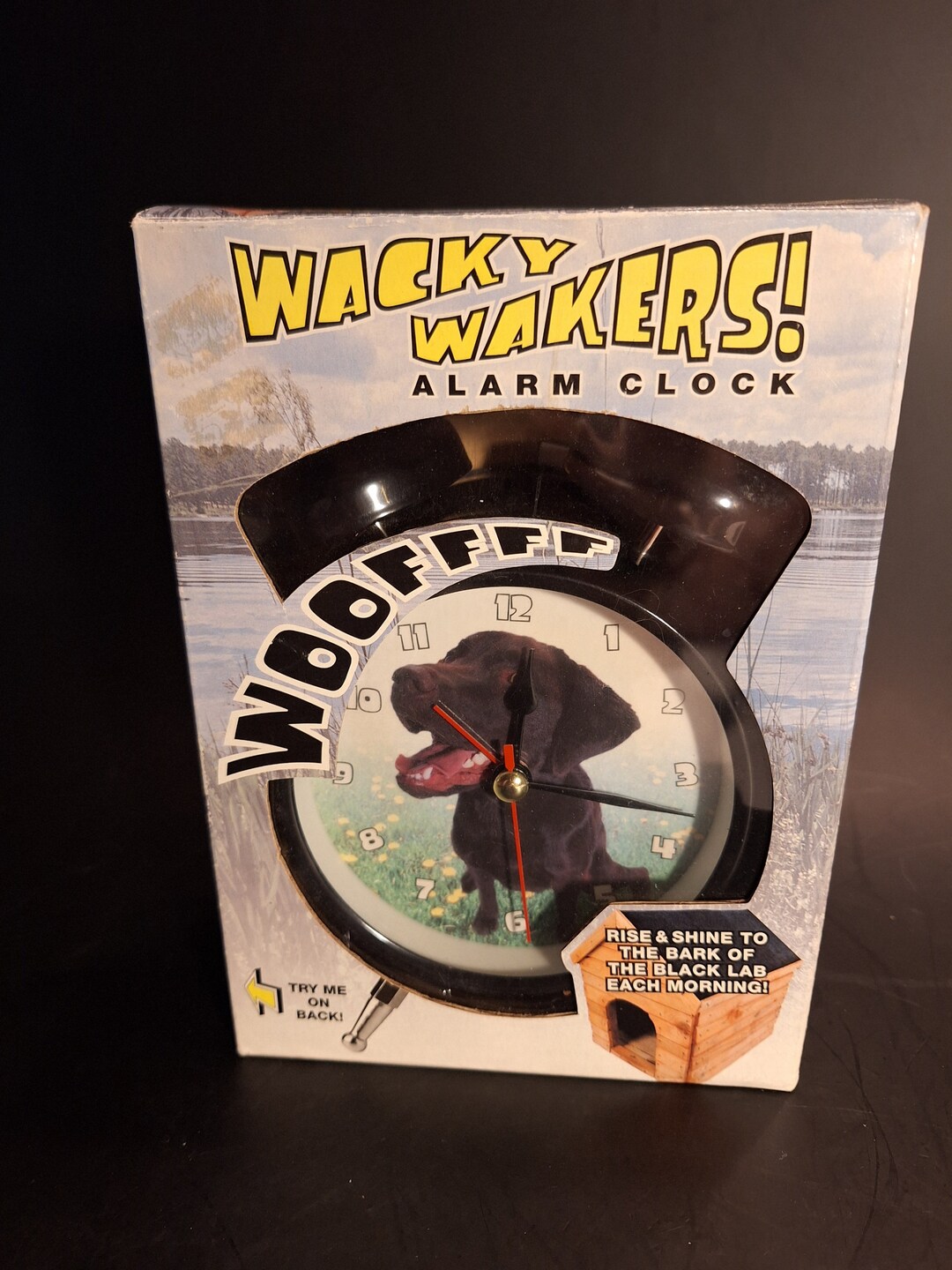 Clock, Wacky Wakers by Mark Feidstein, Black Lab, Still in Box - Etsy