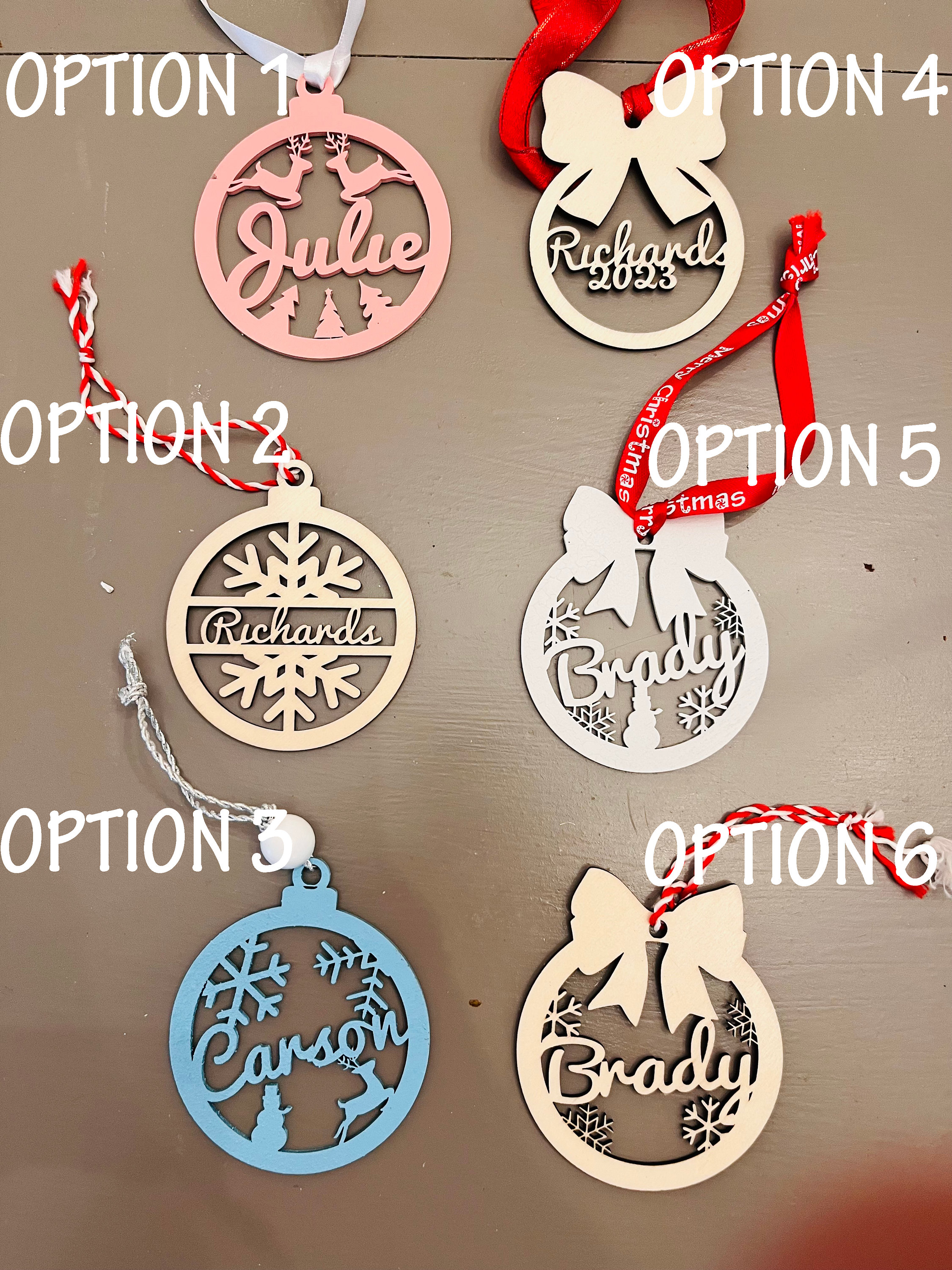 Personalized Christmas Ornament, Name Ornament, Custom Name Ornament ...