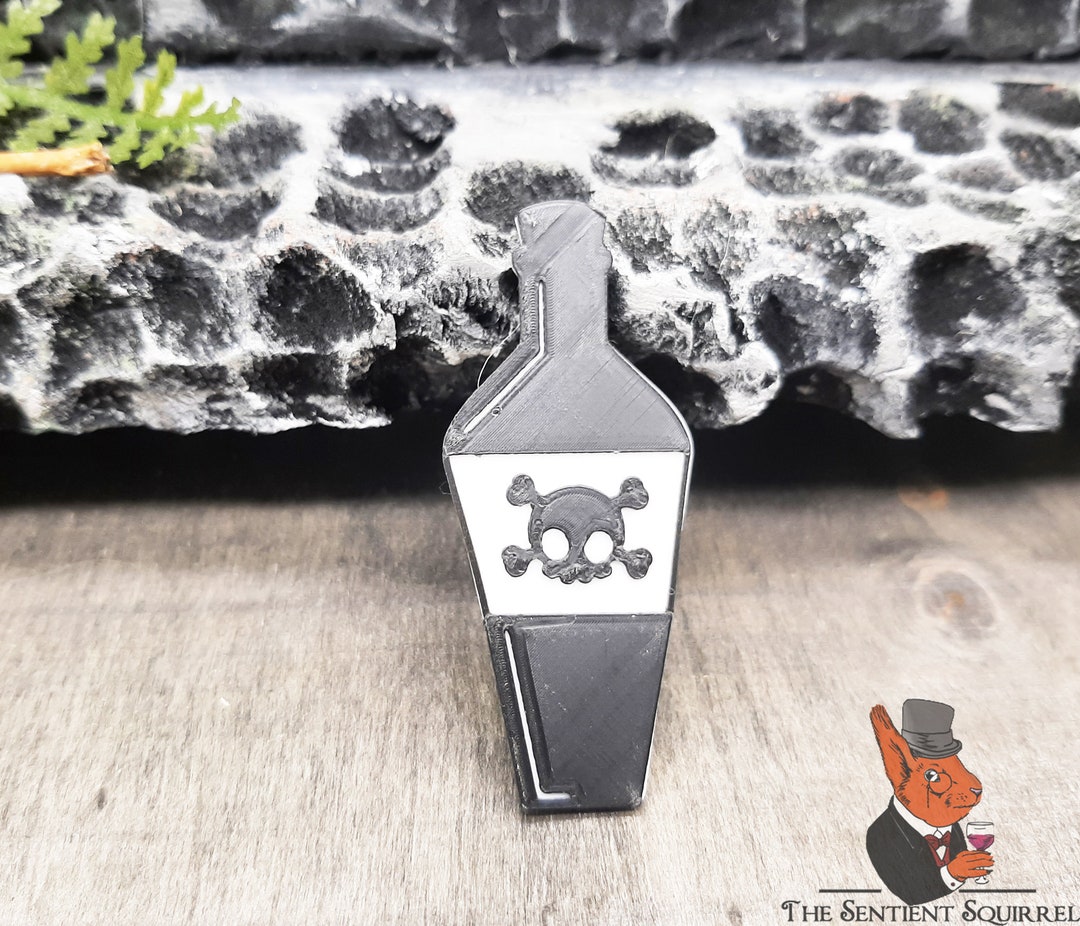 Poison Bottle Lapel Pin 3D Printed - Etsy