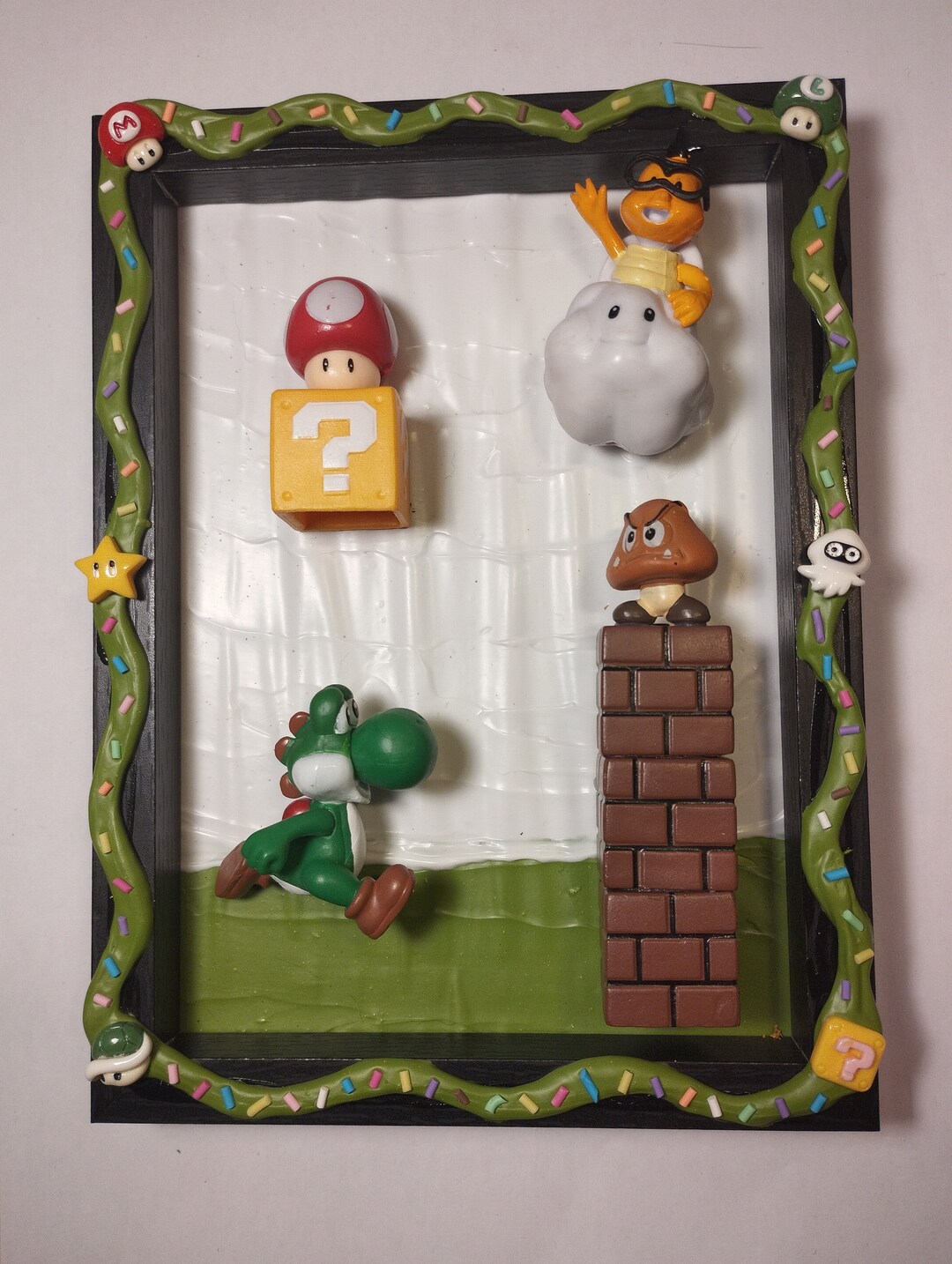 Yoshi Super Mario Nintendo Scene Frame - Etsy