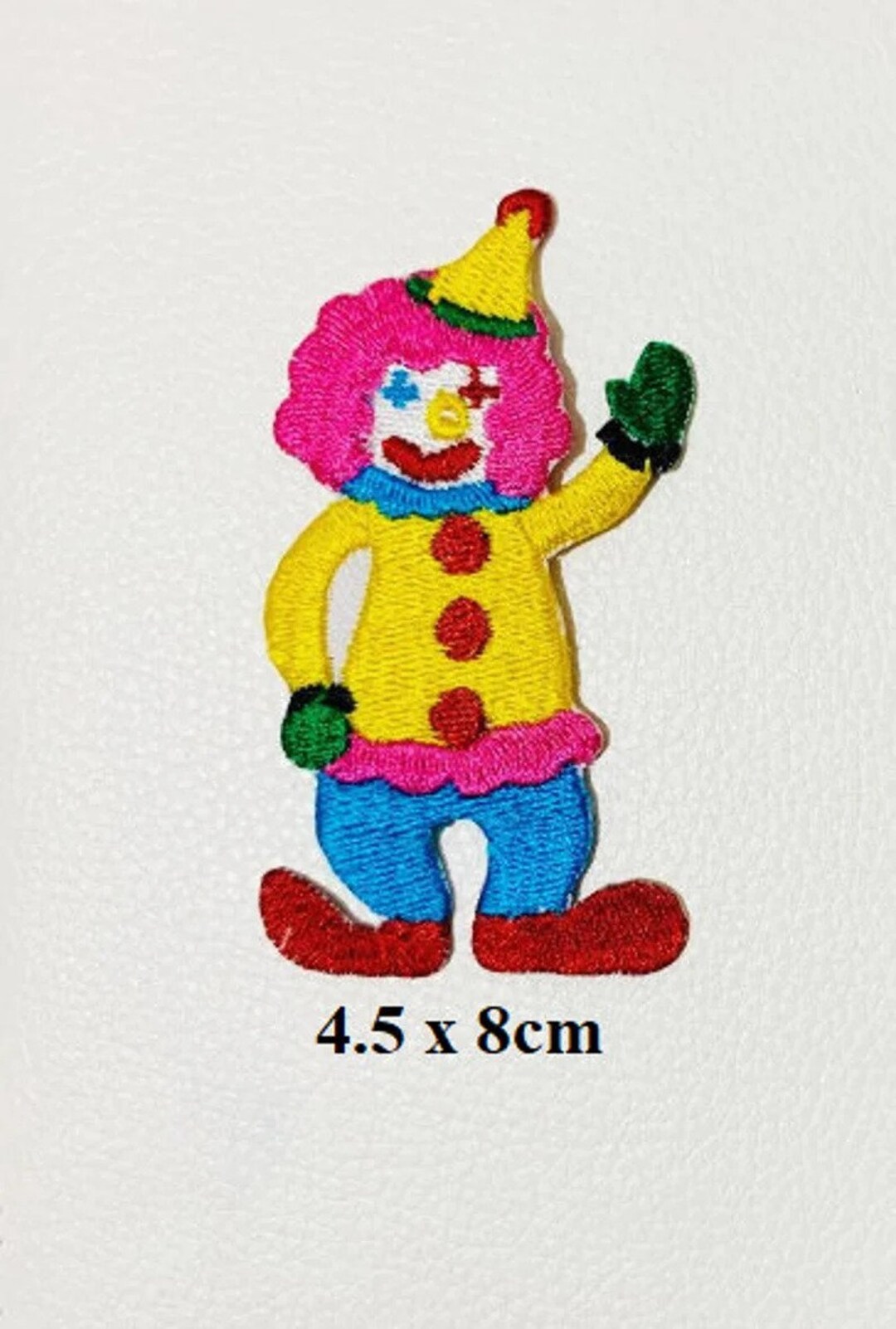 Cute Circus Clown Sew Iron on Embroidered Badge Jacket Jeans Bag ...