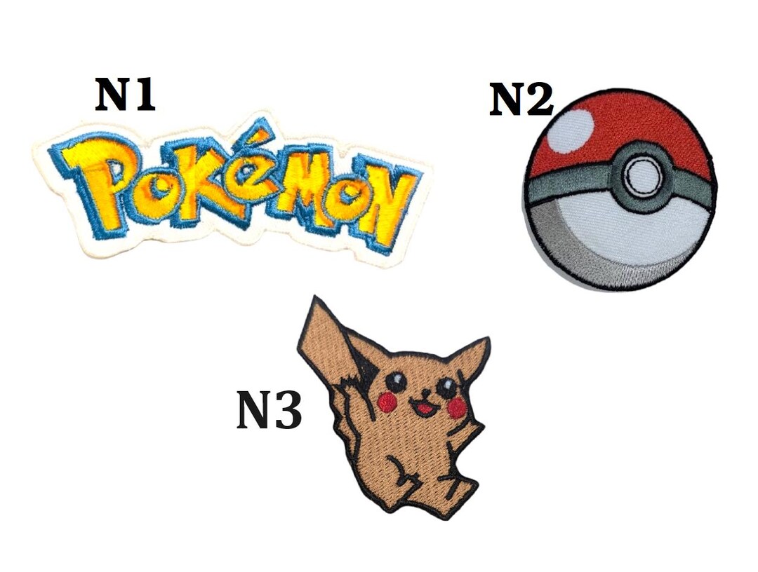 Pokémon Poke Ball Pikachu Cartoon Embroidered Iron on Sew on Patch ...