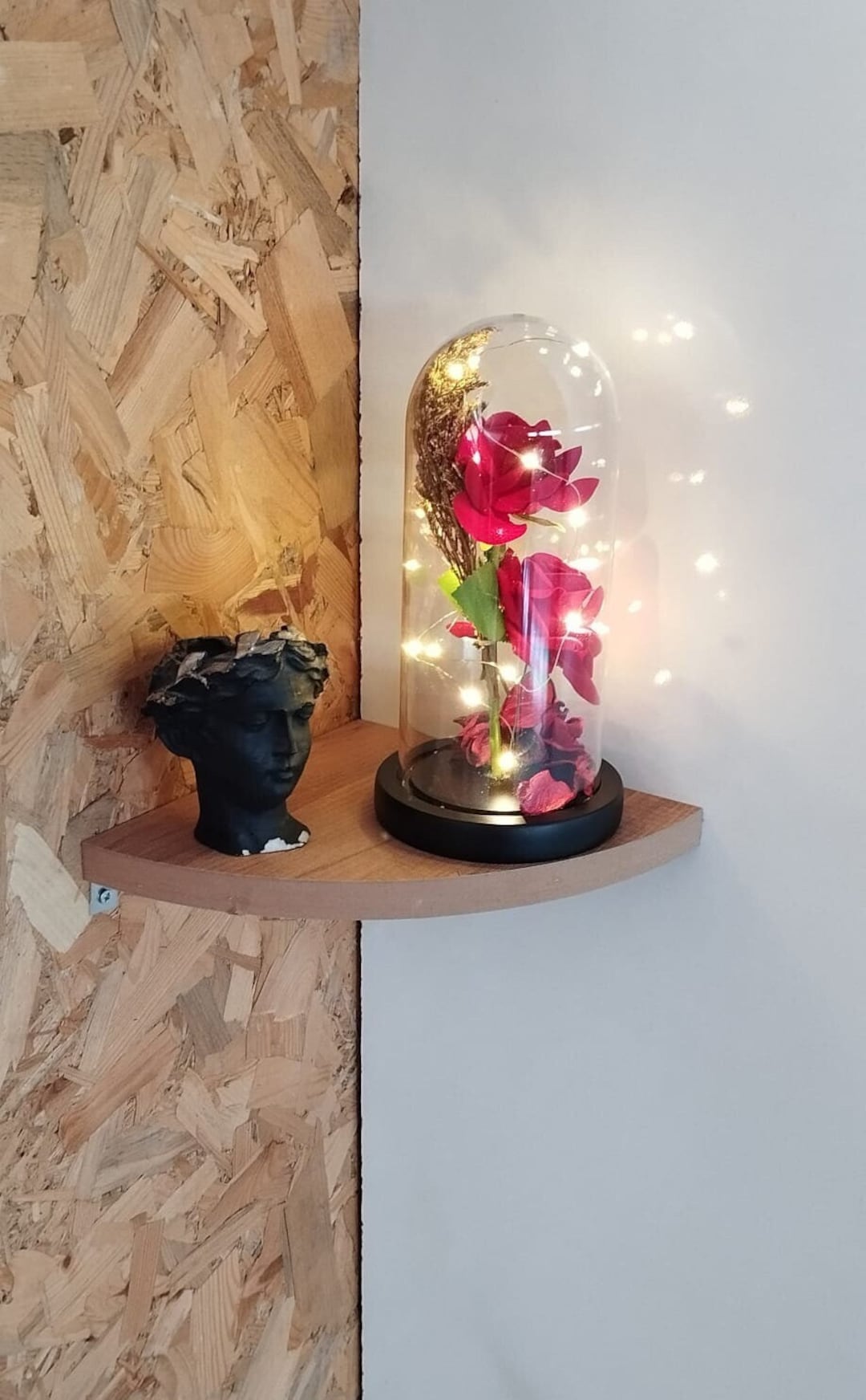 Corner Shelf, Corner Wall Shelf With Radius, Wall Mounted Shelf, Corner ...