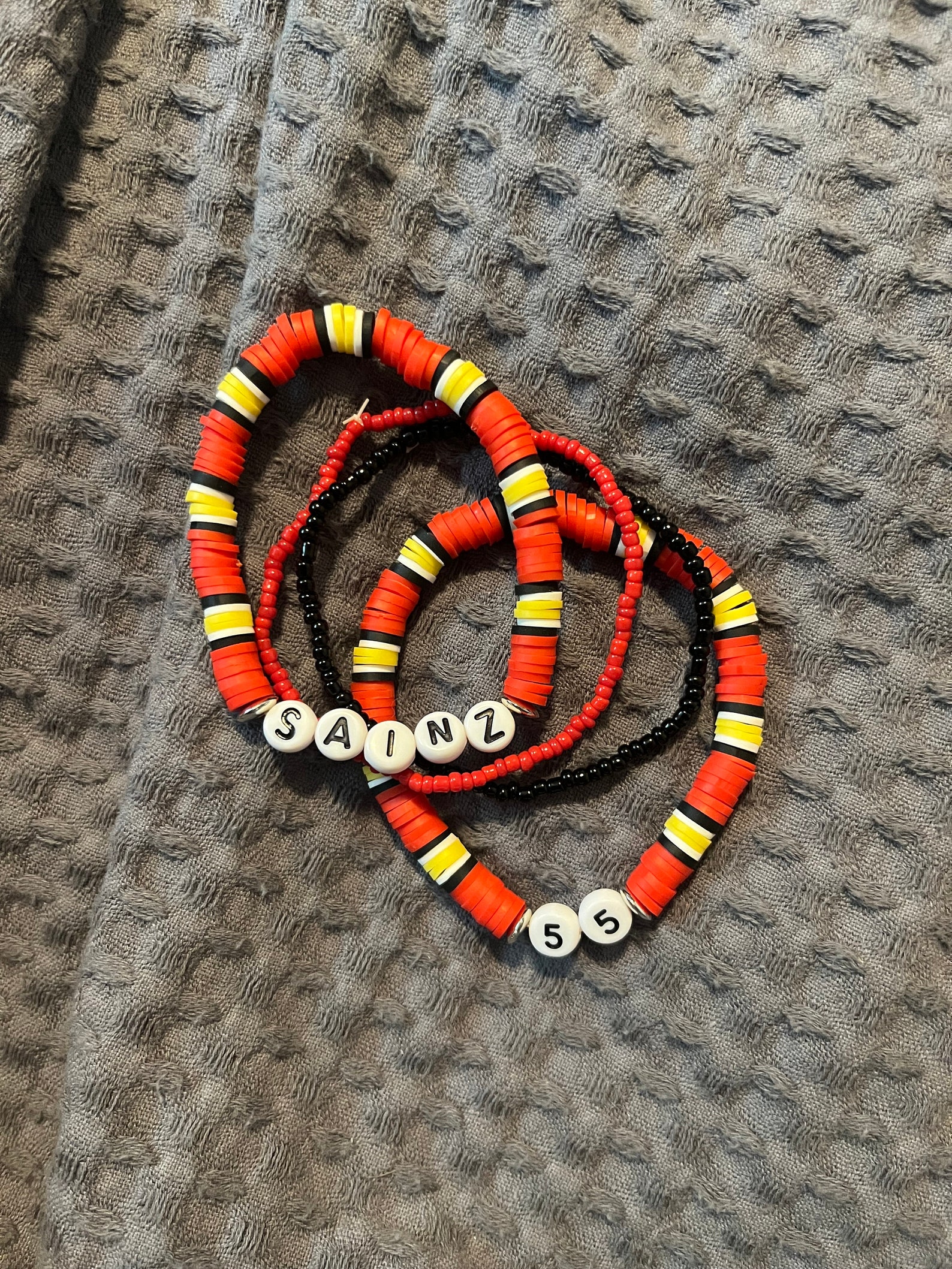 Carlos Sainz Formula 1 Beaded Fan Bracelet - Etsy