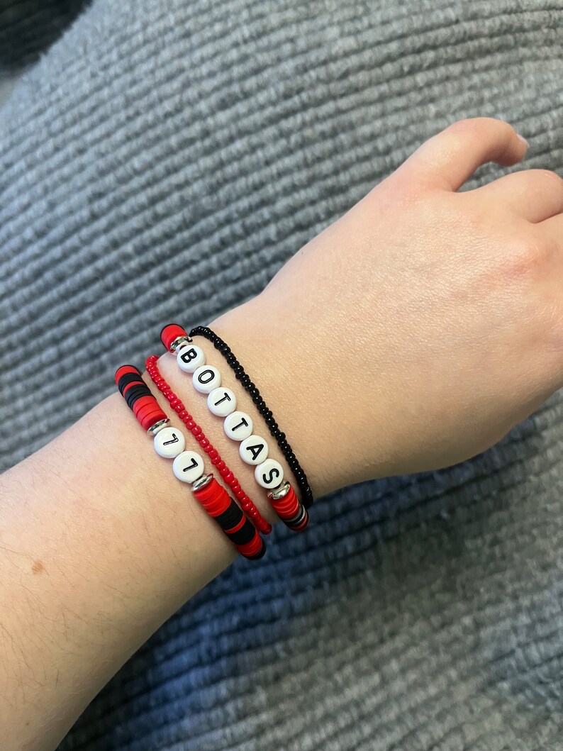 Valtteri Bottas Formula 1 Beaded Fan Bracelet - Etsy
