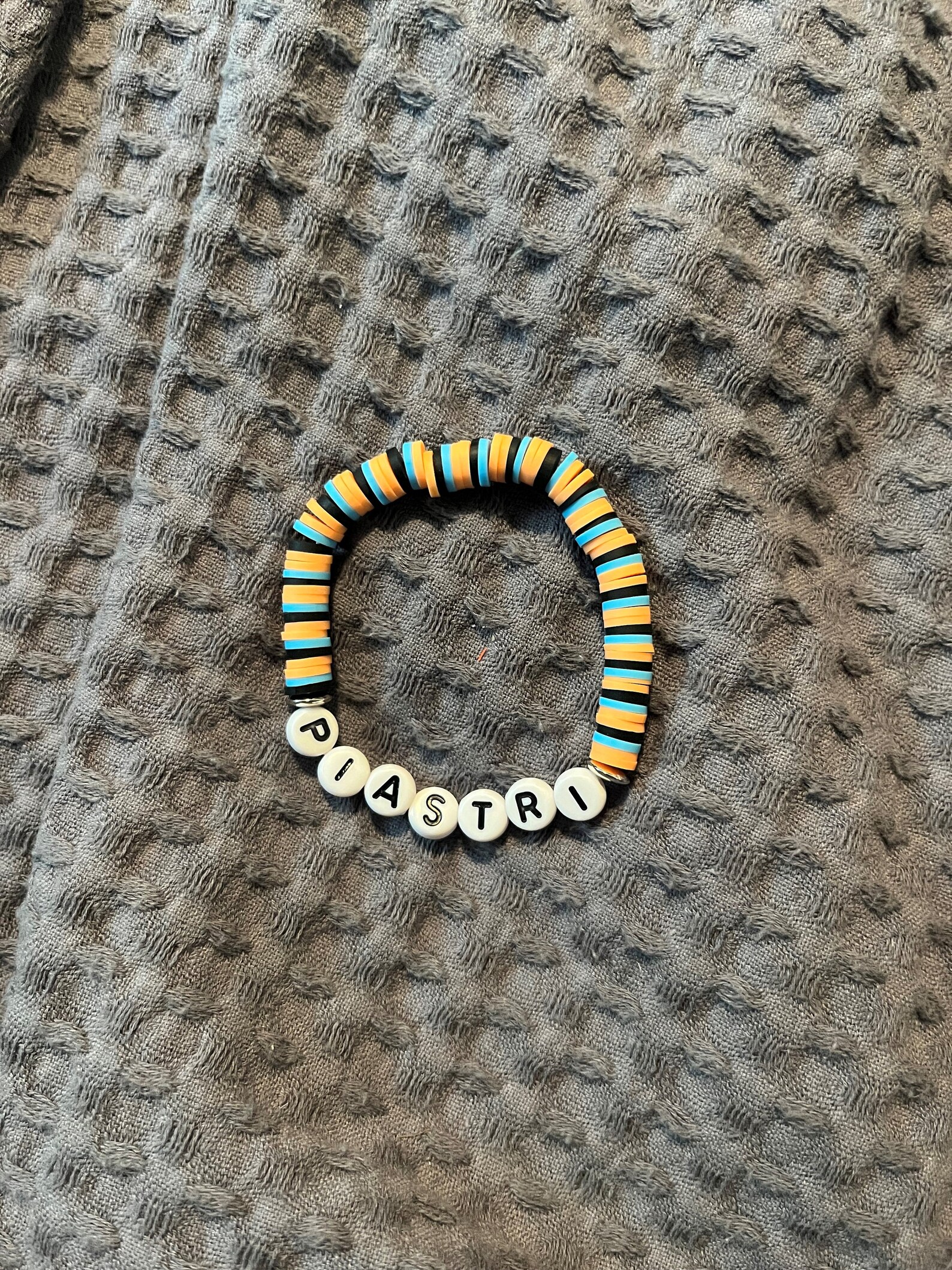 Oscar Piastri Formula 1 Beaded Fan Bracelet (orange, Blue and Black) - Etsy