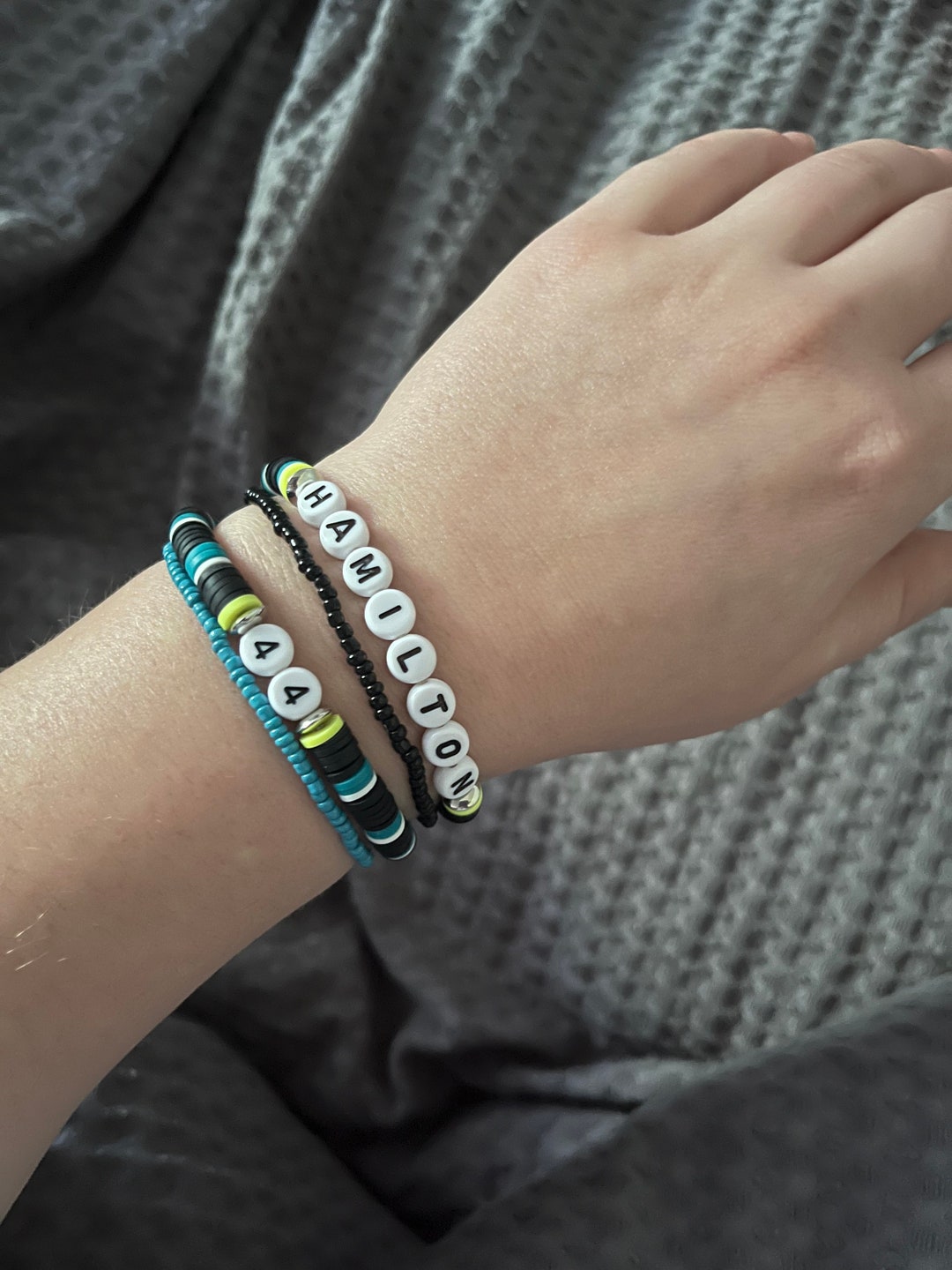 Lewis Hamilton Formula 1 Beaded Fan Bracelet - Etsy Canada