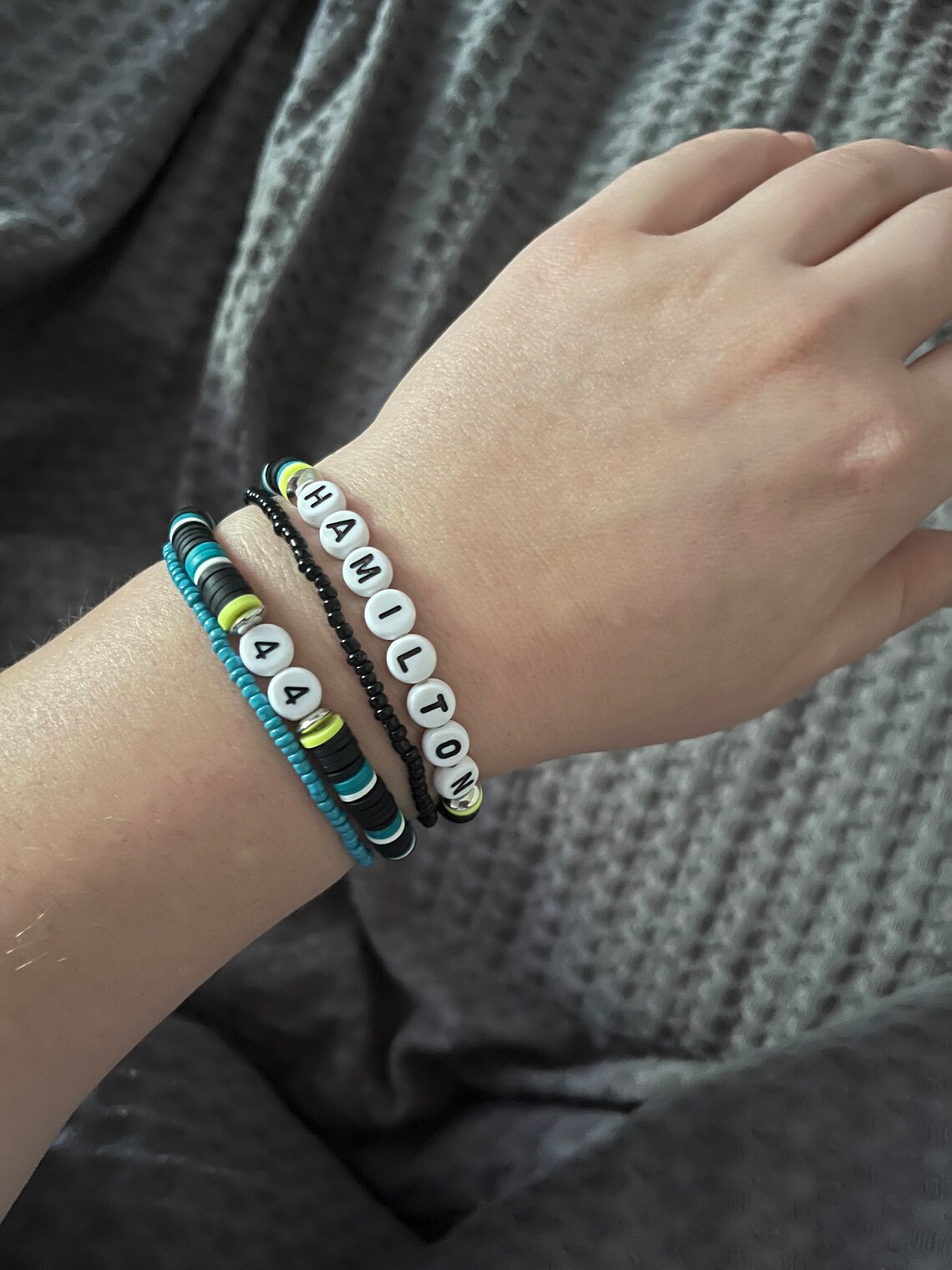 Lewis Hamilton Formula 1 Beaded Fan Bracelet - Etsy Canada