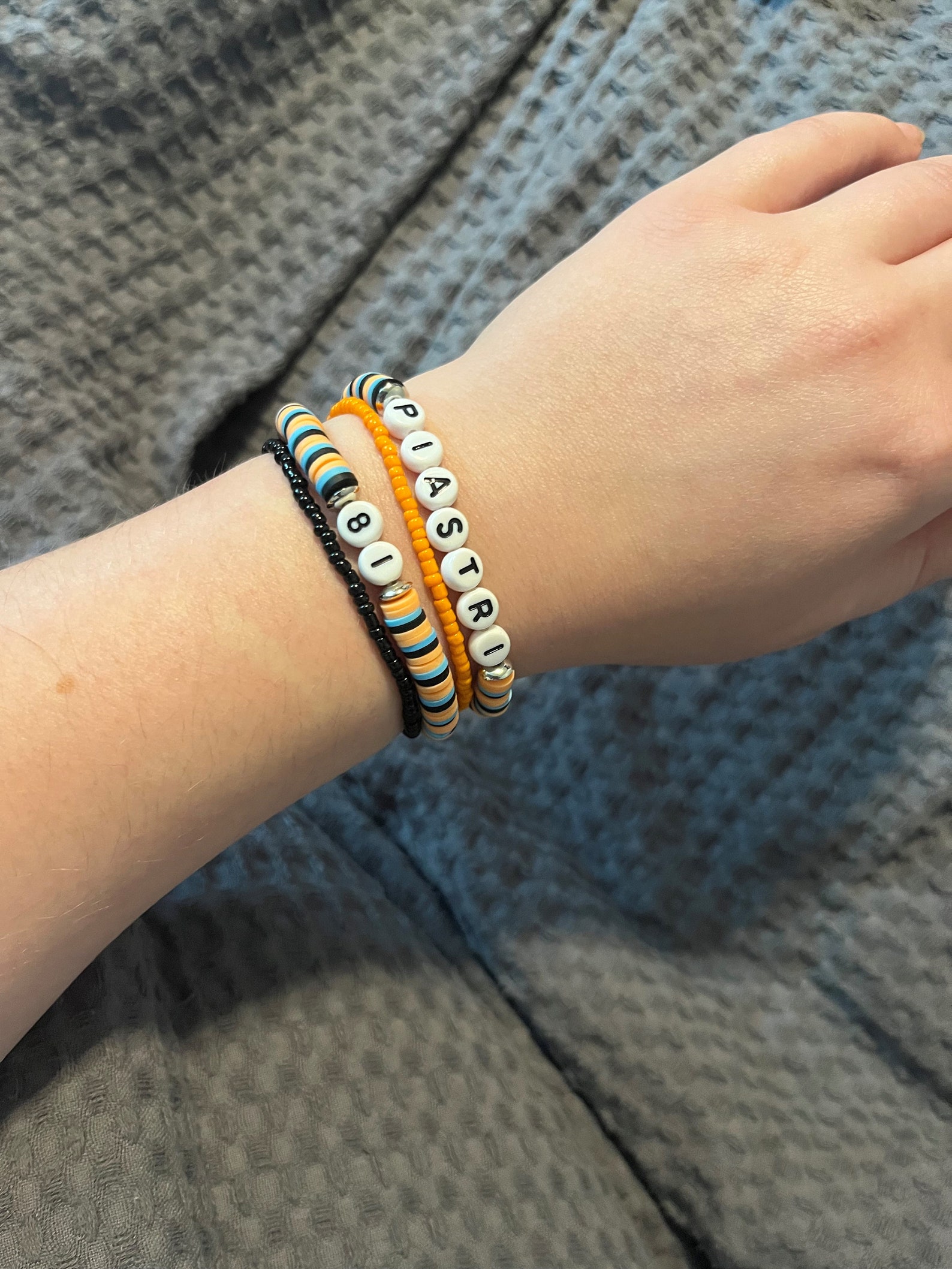 Oscar Piastri Formula 1 Beaded Fan Bracelet (orange, Blue and Black) - Etsy