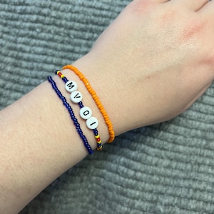 Max Verstappen Formula 1 Beaded Fan Bracelet - Etsy