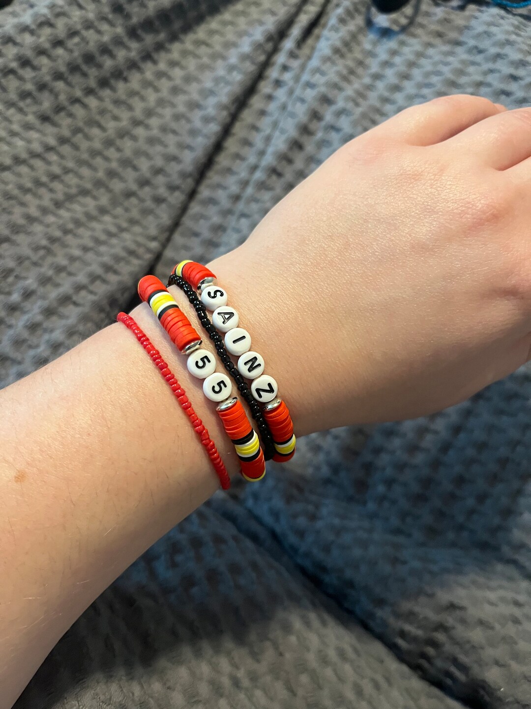 Carlos Sainz Formula 1 Beaded Fan Bracelet - Etsy