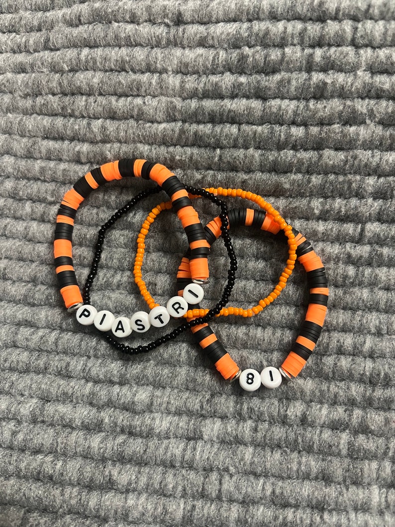 Oscar Piastri Formula 1 Beaded Fan Bracelet 2024 - Etsy