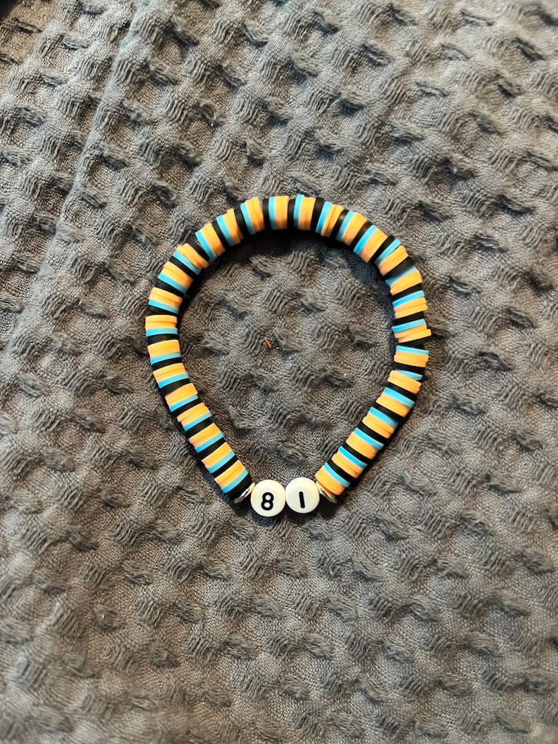 Oscar Piastri Formula 1 Beaded Fan Bracelet (orange, Blue and Black) - Etsy