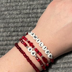 Lewis Hamilton Formula 1 Beaded Fan Bracelet - Etsy