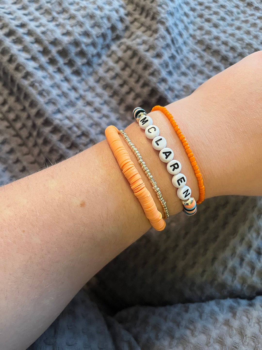 Mclaren Formula 1 Beaded Fan Bracelet - Etsy