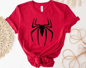 Spider T-shirt Spider-man Shirt Superhero Shirt Spiderman - Etsy