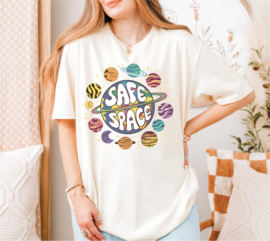 Safe Space Planet Shirt, Inclusive Safe Space Tee, LGBTQ Friendly Shirt ...