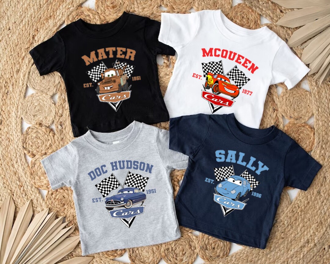 Disney Cars Shirt, Lightning Mcqueen Cars Shirt, Kids Cars Movie Shirt ...