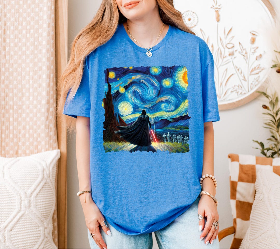 Darth Vader Starry Night Shirt, Star Wars Van Gogh T-shirt, Star Wars ...
