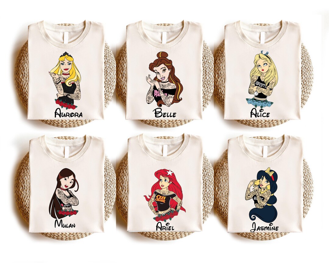 Punk Princess Shirt, Disney Rock Star Princess Shirt, Disney Princess ...