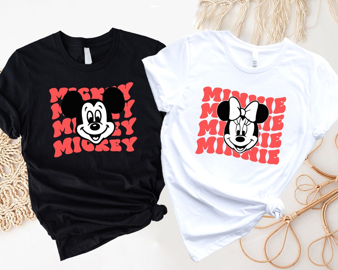 Disney Mickey Minnie Couple Shirt, Disneyland Honeymoon Shirt, Minnie ...