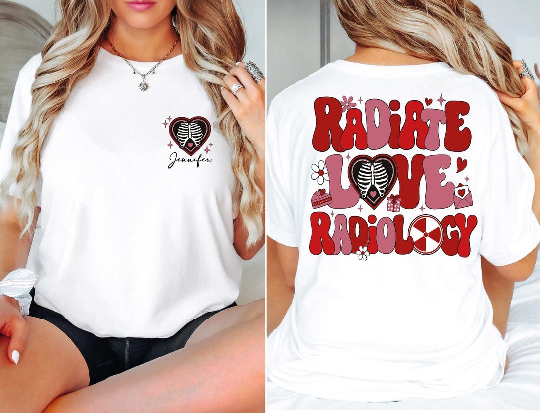 Radiate Love Radiology Valentine Shirt, Radiology Tech Sweatshirt, Rad ...