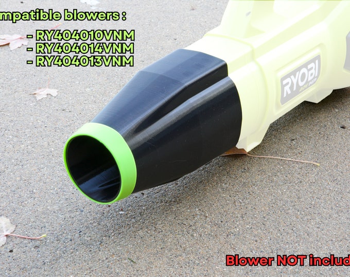 Ryobi Leaf Blower Flat Nozzle Attachment Tip, Better Air Flow for Ryobi 730, 650, & 600 CFM Leaf ...