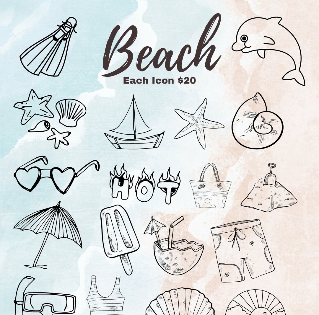 Savings Challenge Printable- Beach - Etsy