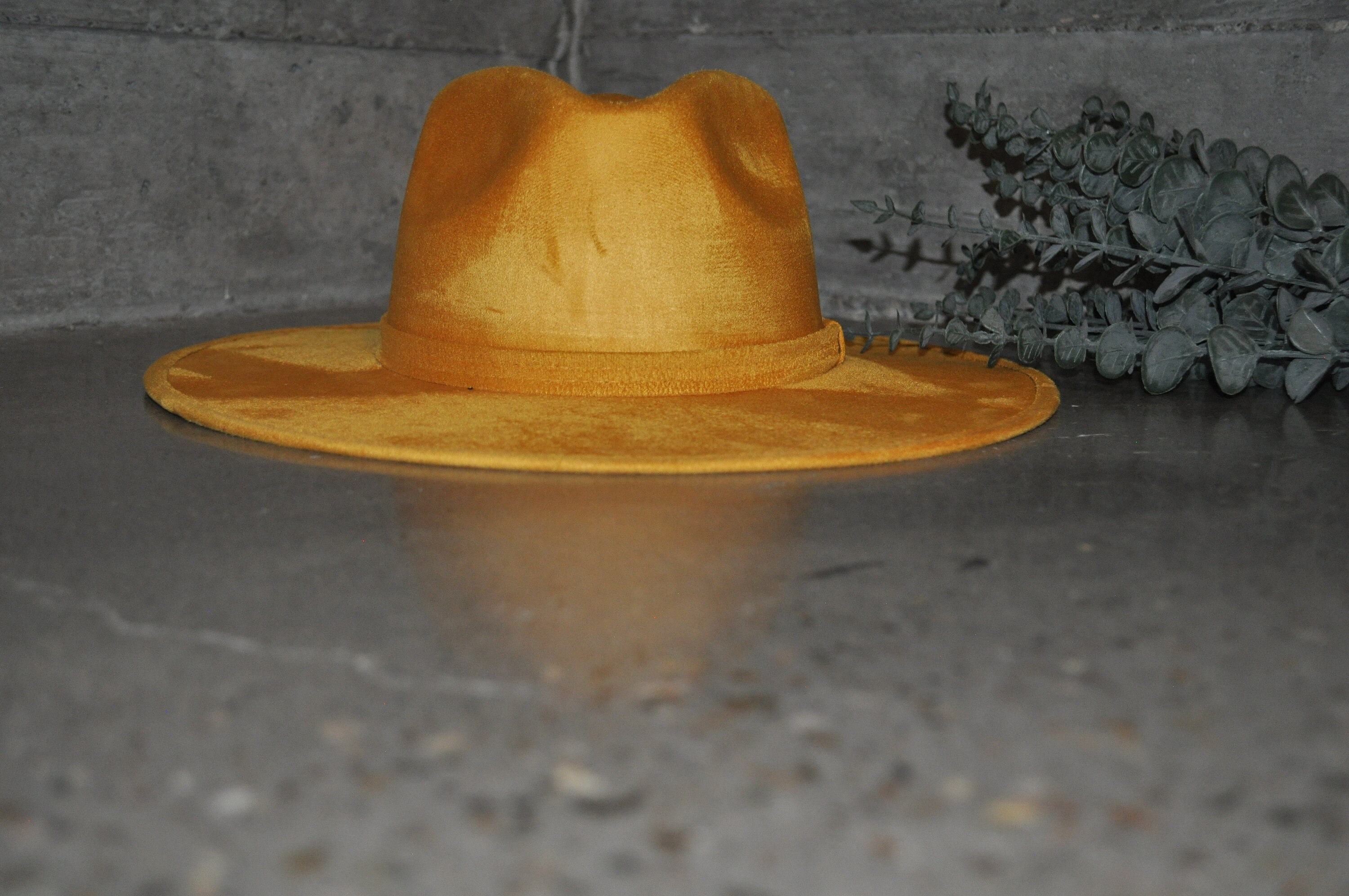 Personalize Your Style or Gift With This Yellow, Mexican Suede Fedora ...