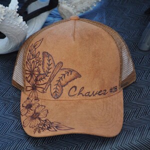 Snap Back Cap: Freehand Burned Art - Ball Cap for Outdoor Sports Lover ...