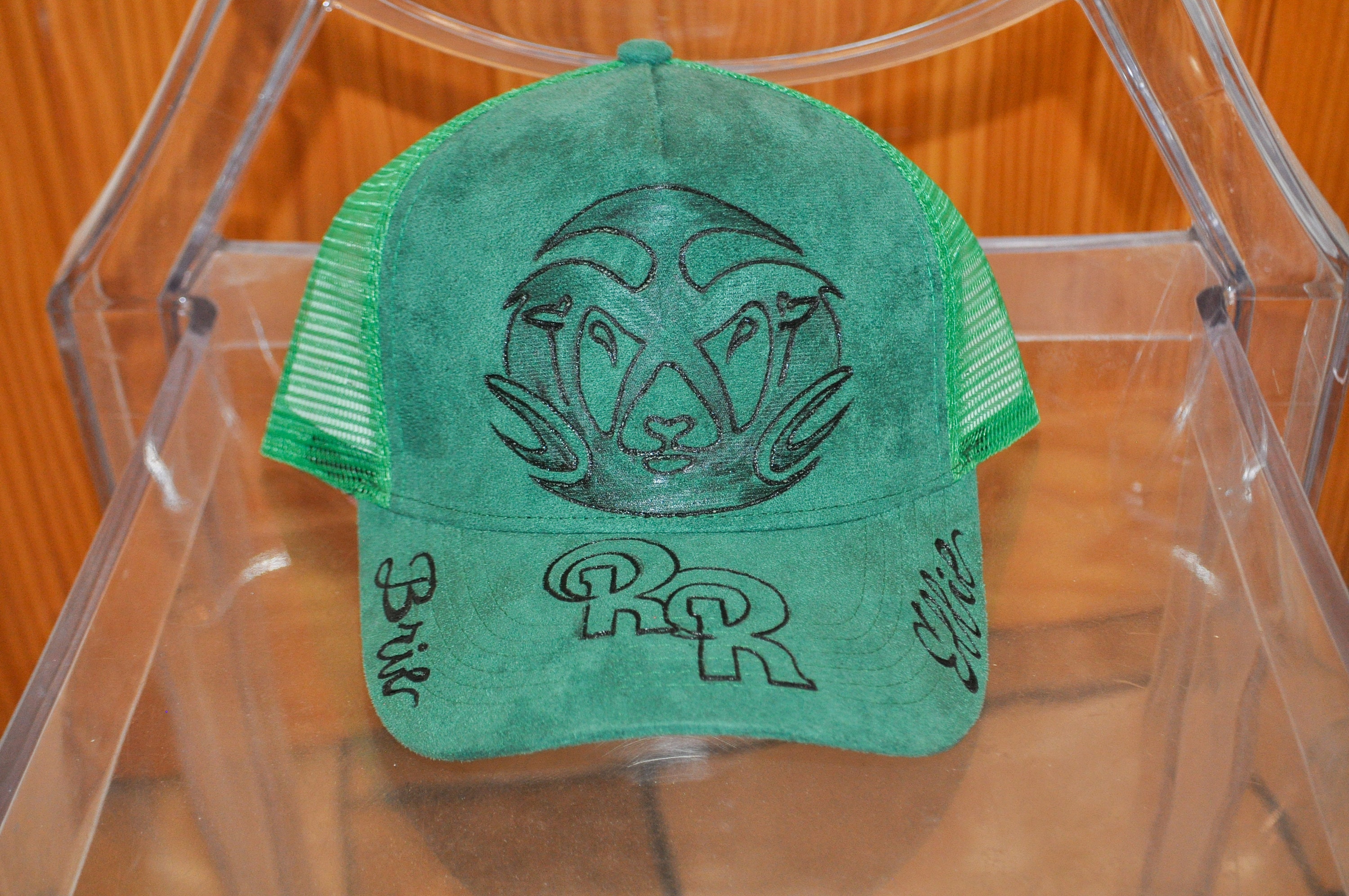 Snap Back Cap: Freehand Burned Art - Ball Cap for Outdoor Sports Lover ...