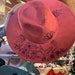 Red Hat, Suede Wide Brim Fedora, Ready for Personalized Hand Burn ...