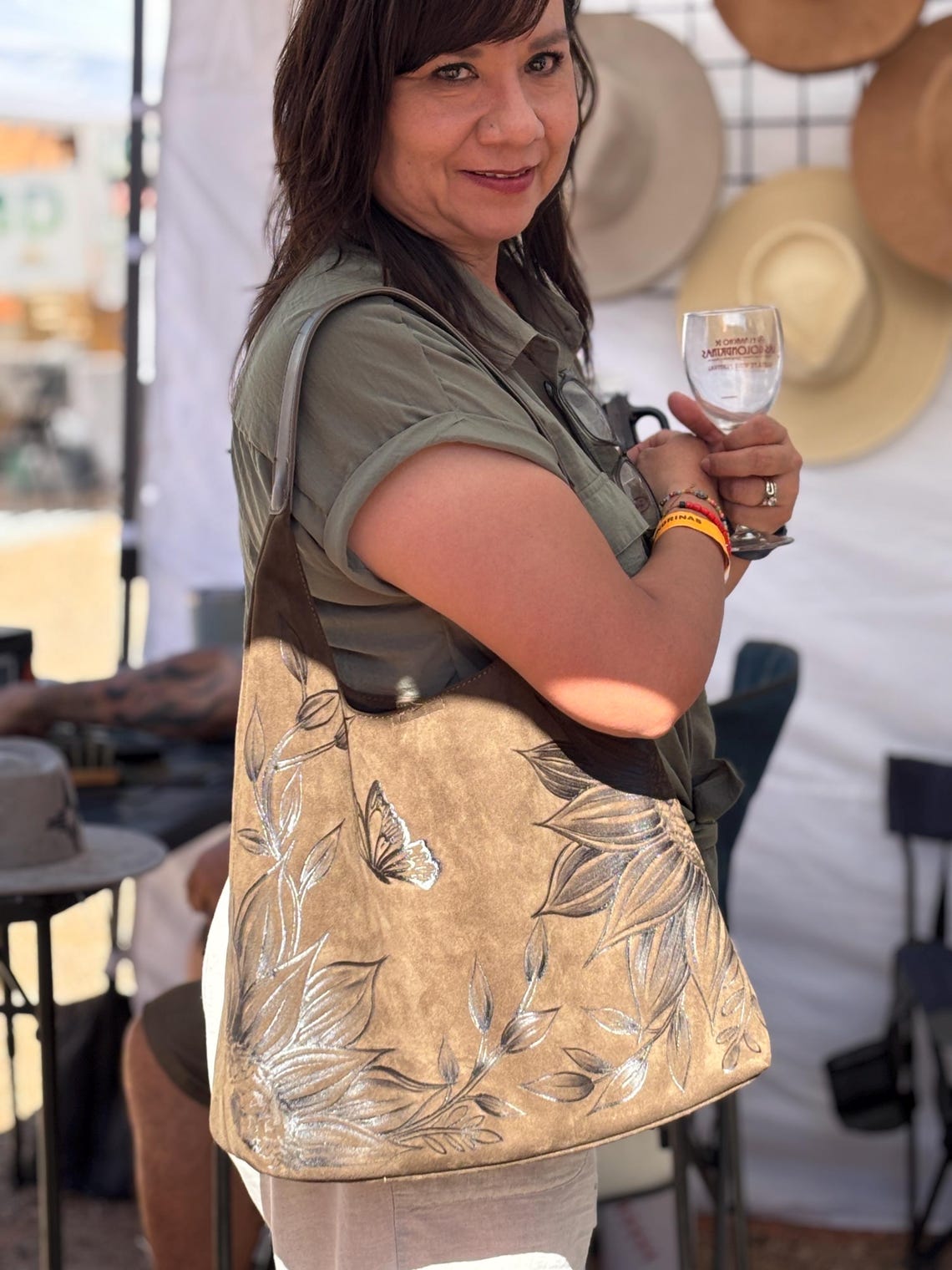 Boho Tote Bag | Hand-burned Custom Commission | Artisan Freehand ...